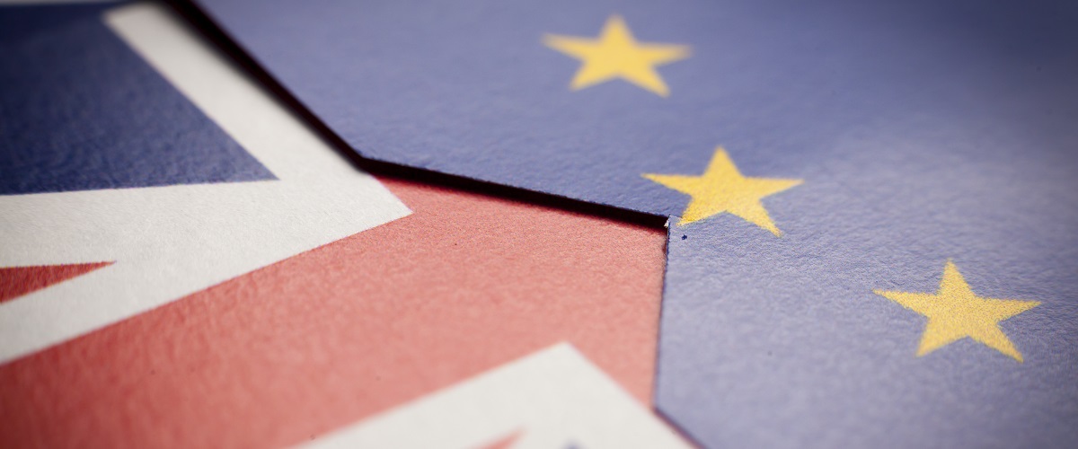 British and European Union paper flags merging concept - Delivering for ...